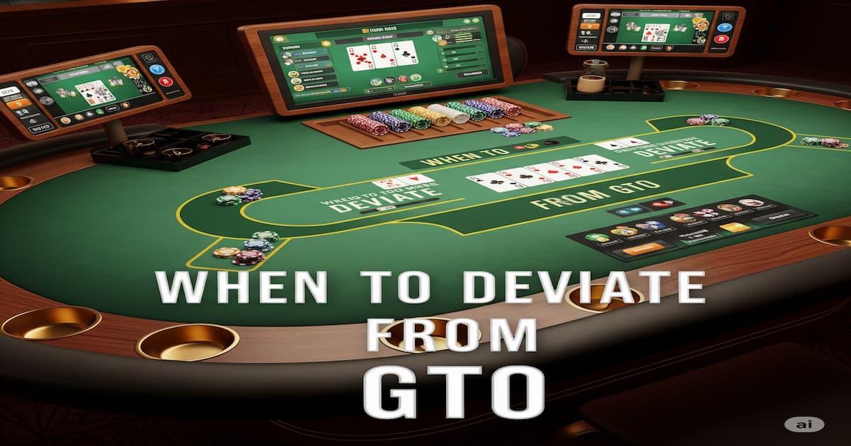 When to deviate from GTO - Cheapcourses