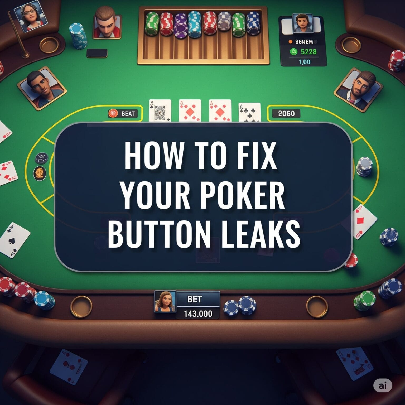 How to Fix Your Poker Button Leaks - Cheapcourses